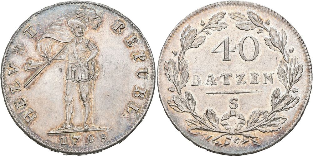 40 Batzen (Neutaler) 1798 S HMZ 2-1185c unz | Kaufen auf Ricardo