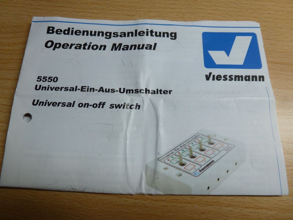 Viessmann 5550 Universal-Ein-Aus-Umschalter (Gebraucht) in ...