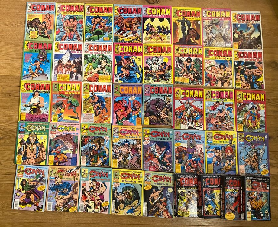 41 x Marvel Superhelden Comic Taschenbücher CONAN DER BARBAR (Gebraucht ...