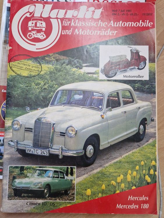 Mercedes 180 Citroen ID/DS Hercules Motorroller (Gebraucht) in Safenwil ...