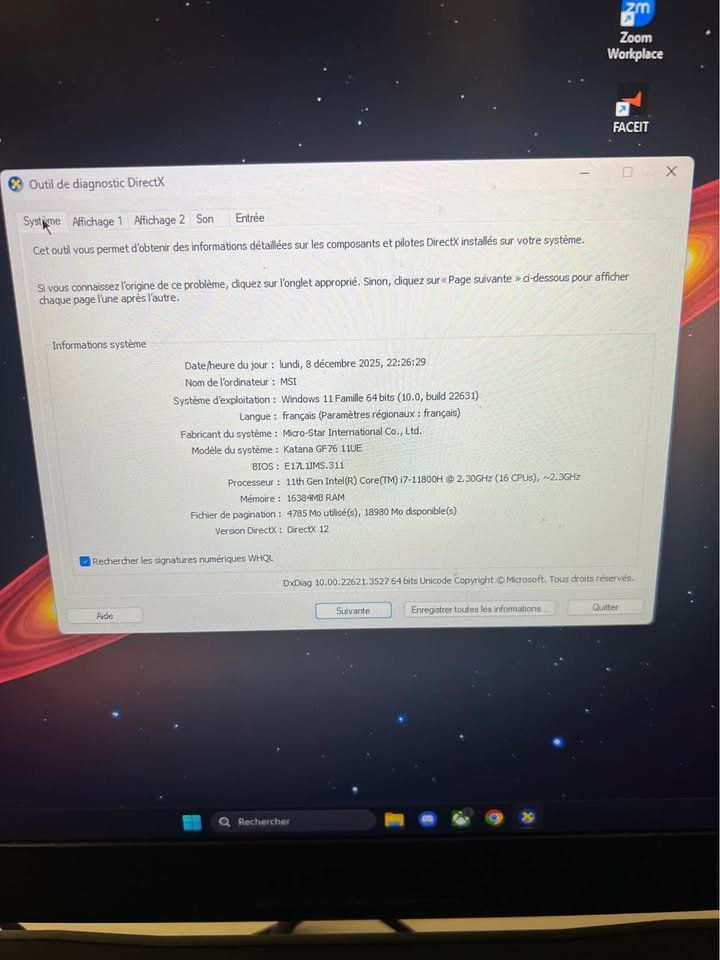 MSI Katana GF76 17,3'' (D'occasion) à Les Avanchets pour CHF 750 – avec ...