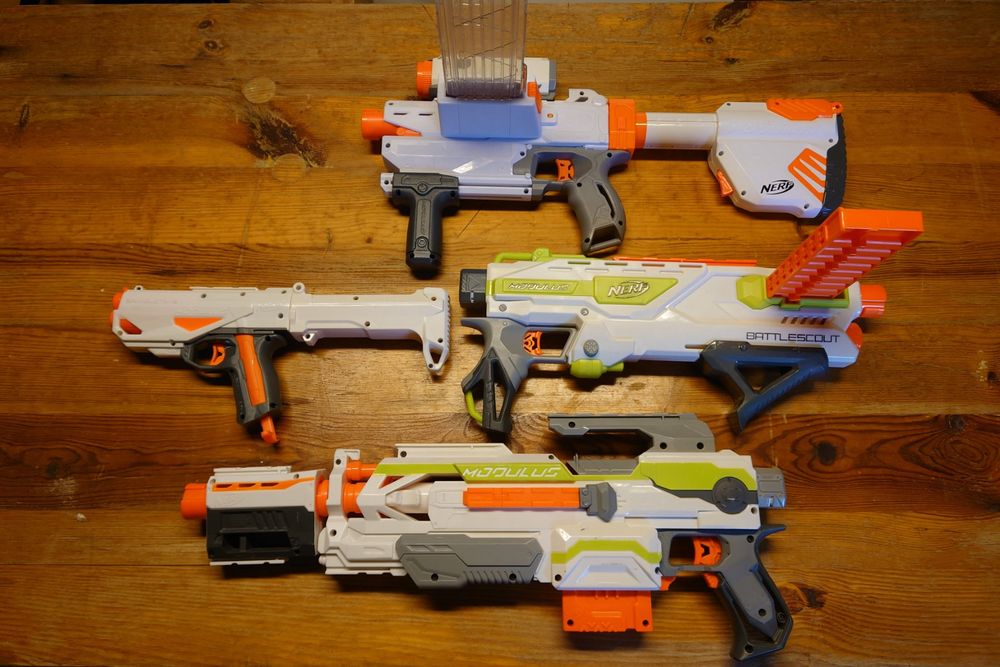 5 Nerf Guns Modulus Battlescout uvm. (Gebraucht) in Mumpf für CHF 60 ...