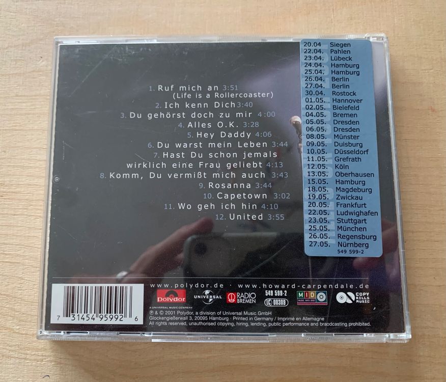 CD Howard Carpendale - Alles OK (Gebraucht) in Arbon für CHF 2 – mit Lieferung auf Ricardo kaufen