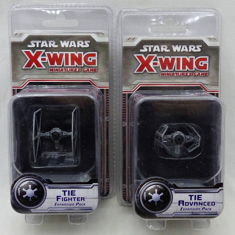 STAR WARS X-WING MINIATURE TIE FIGHTER & TIE ADVANCED 2013 (Neu und ...