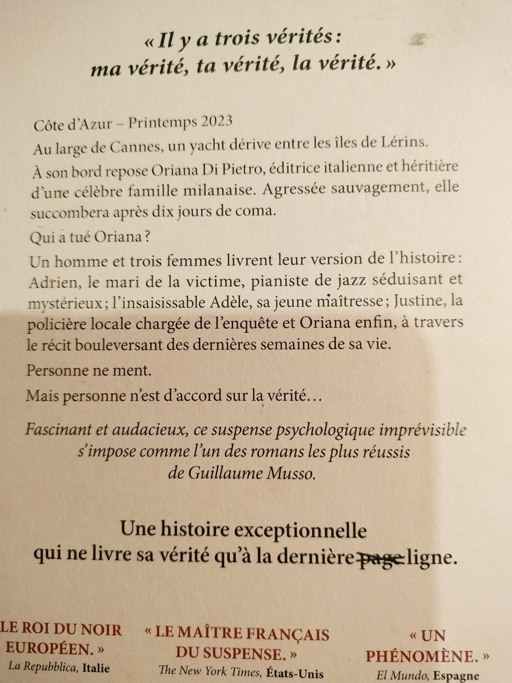 Quelqu'un d'autre - Nouveau roman 2024 Guillaume Musso (D'occasion) à ...