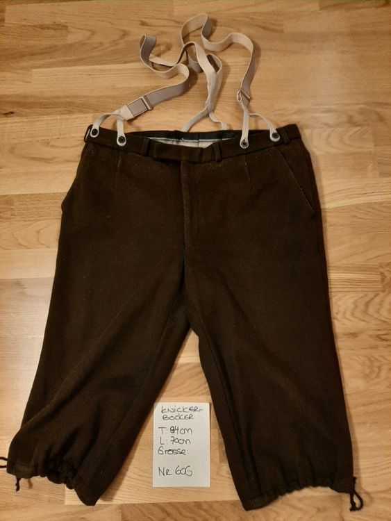Knickerbocker Grösse 52 mit Knöpfhosenträger (Gebraucht) in Wabern für CHF 35 – mit Lieferung ...