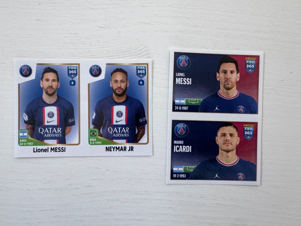 Lionel Messi 2 x Panini Sticker (Paris Saint Germain) | Kaufen auf Ricardo