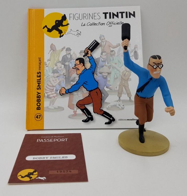 Hergé - Figurine Tintin 47 - Bobby Smiles Menaçant | Kaufen auf Ricardo