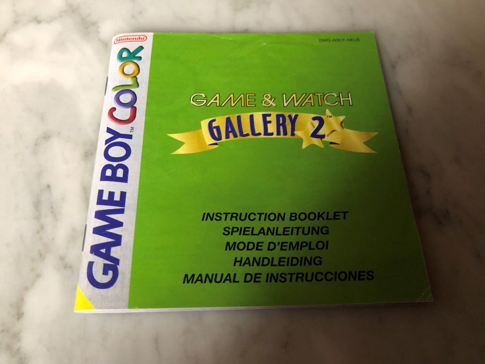 ANLEITUNG FÜR GAME AND WATCH GALLERY 2 GAME BOY COLOR (Gebraucht) in hägendorf für CHF 13 – mit ...