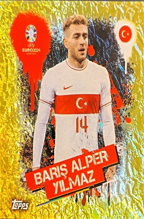 Baris Alper Yilmaz TUR 3 Gold- Topps Euro 2024 (Neu (gemäss ...