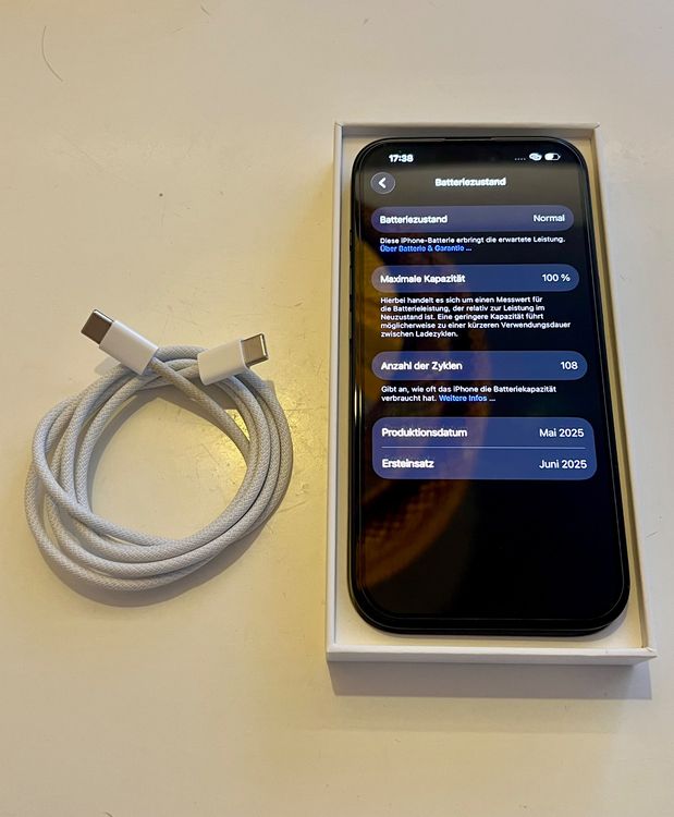 iPhone 16 128GB 100% akku wie neu ab 1. (Gebraucht) in Interlaken für ...