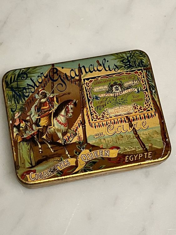 alte schöne Dose: Nestor, Cairo, Gianaclis, Cigarettes Queen (Gebraucht ...