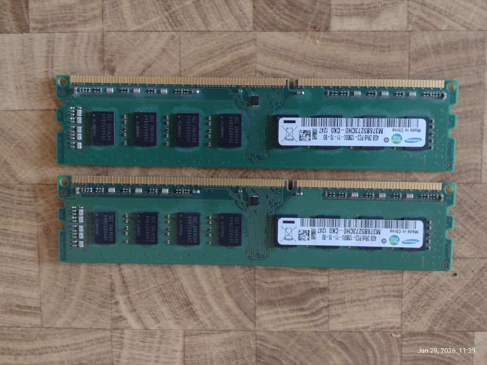 Samsung 4GB PC3-12800U DDR3 RAM Memory Sticks - Set of 2 (Gebraucht) in ...