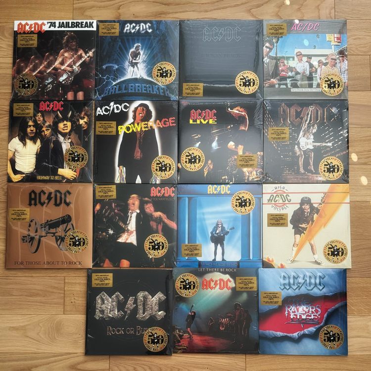 AC/DC - 15 classic albums on limited edition Golden LP | Kaufen auf Ricardo