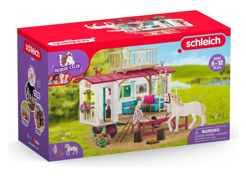 Schleich 42593 HORSE CLUB Wohnwagen für geheime Club-Treffen (Neu und ...