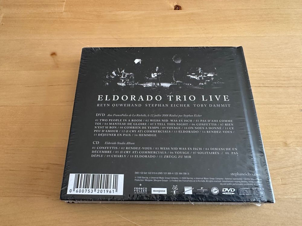 STEHAN EICHER tolle Eldorade Trio live CD/DVD ungespielt neu (Gebraucht ...
