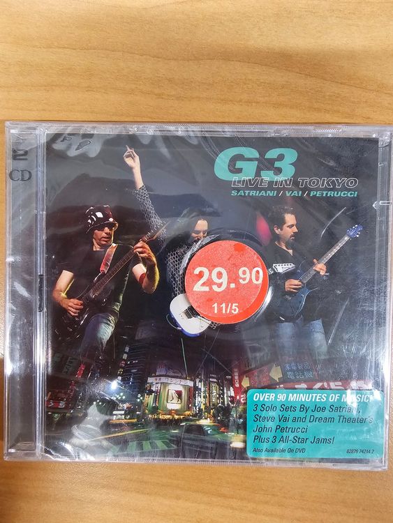 2 CDs - Satriani , Vai , Petrucci – G3 - Live In Tokyo, NEU! | Kaufen auf Ricardo