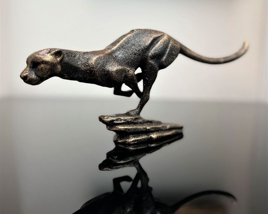 EISEN GEPARD IM SPRINT CHEETAH SKULPTUR | Kaufen auf Ricardo