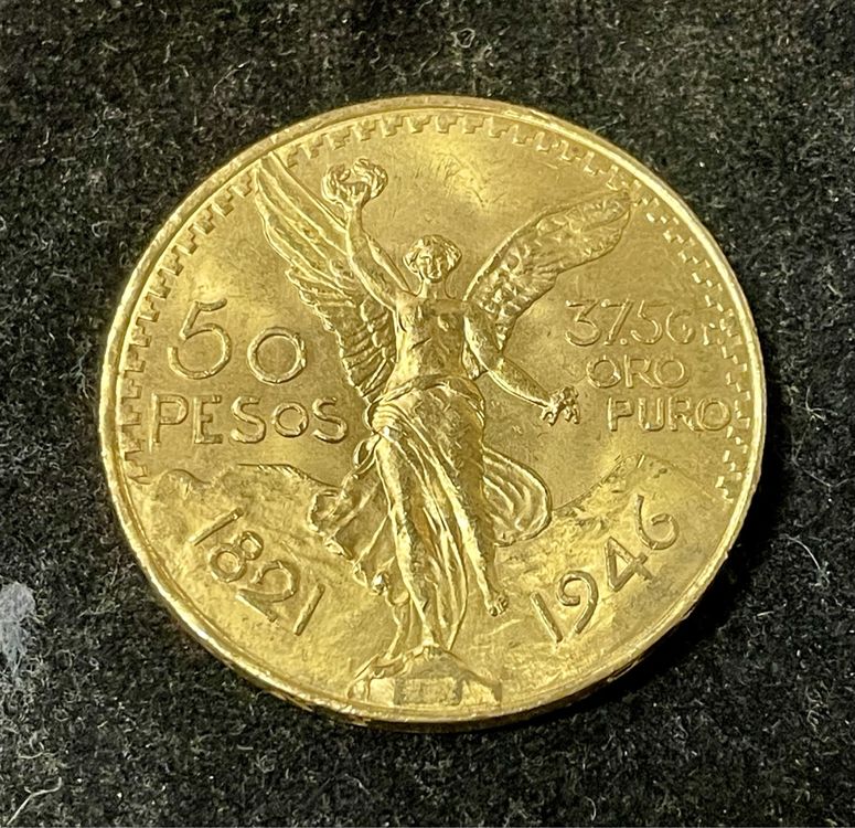 Mexican Gold Coin 50 Pesos - 1946 Collectible! (Gebraucht) in Athenaz ...