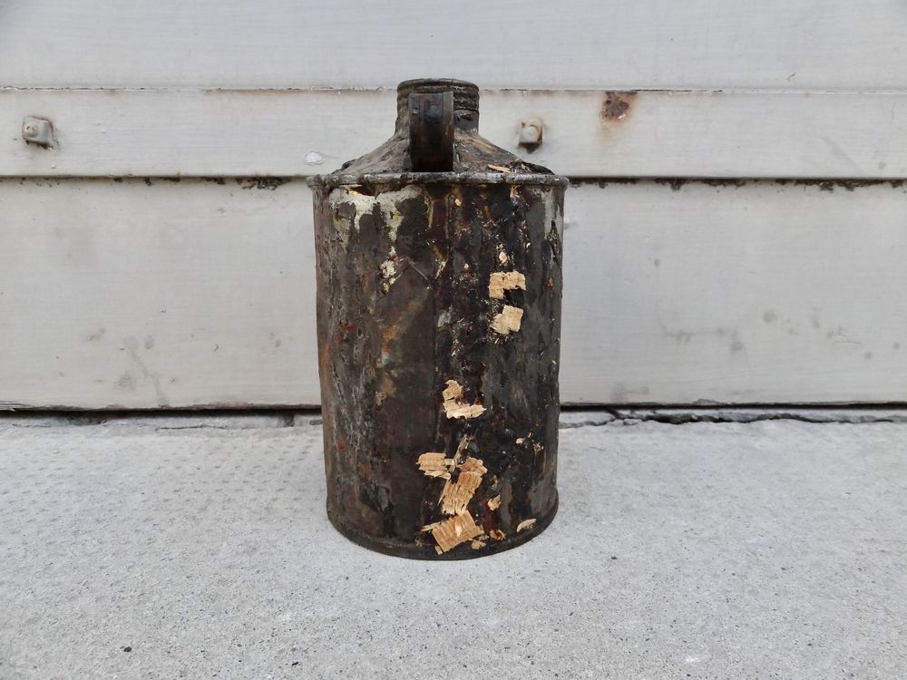 alter, kleiner Kanister aus Blech Rost Blechkanister Bidon (Gebraucht ...
