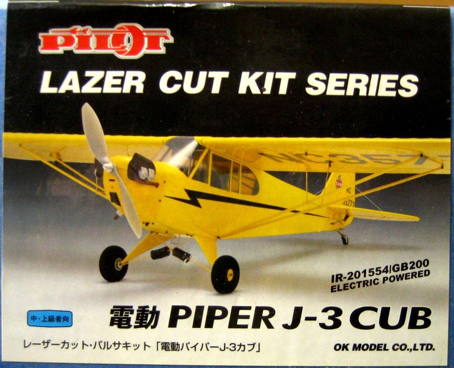 PILOT Piper J-3 Cub 1,1m (43.3") Laser Cut ~1:9,5 Baukasten (Defekt) in ...