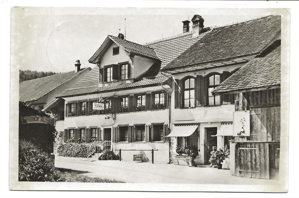 Weisslingen (ZH) Gasthof und Metzgerei Rössli - Foto-AK 1946 (Gebraucht) in Engelburg für CHF 15 ...