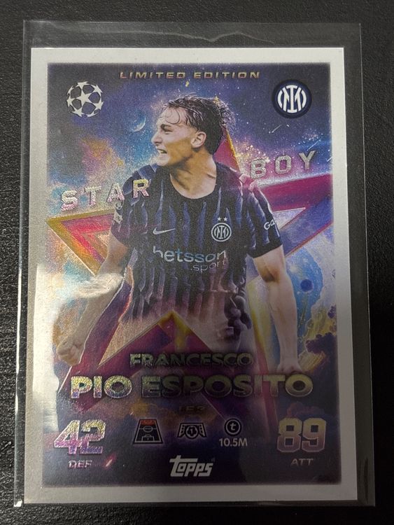 Match Attax UCC 25/26 Star Boy Francesco Pio Esposito (LE3) (Neu ...