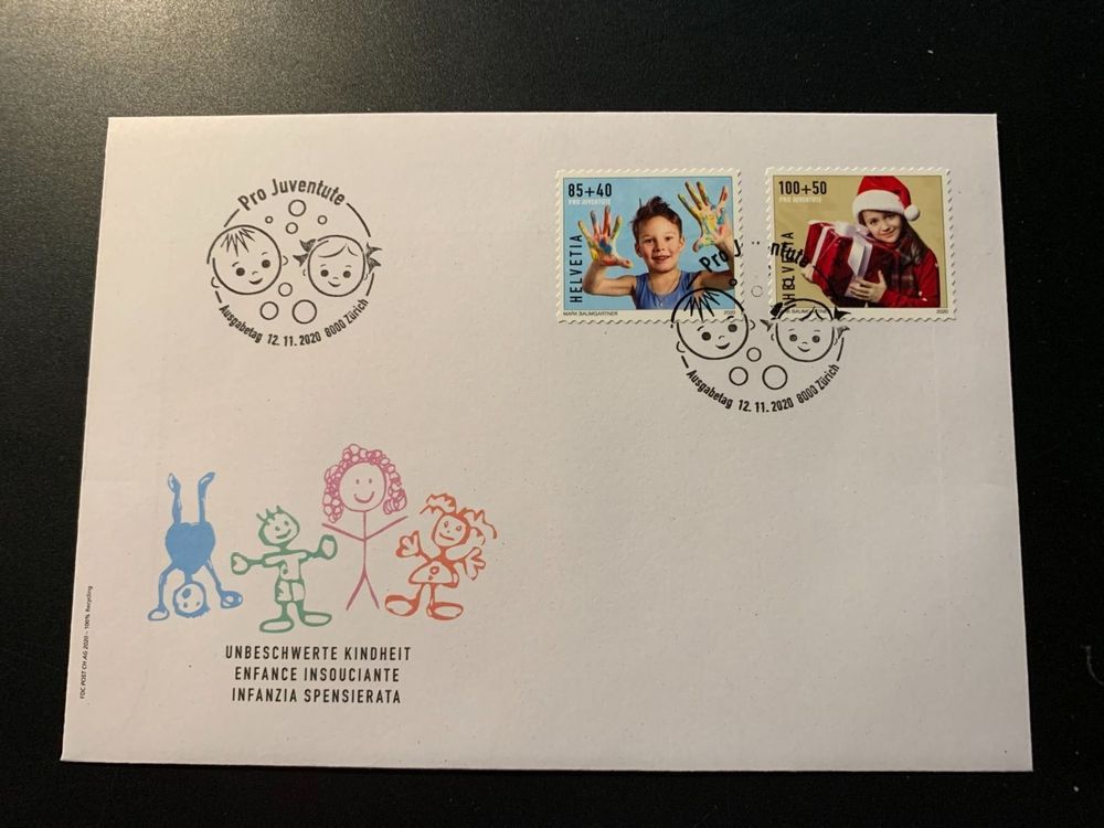 FDC Pro Juventute 2020 aus 4er Block (Neu (gemäss Beschreibung)) in Arch für CHF 25 – mit ...
