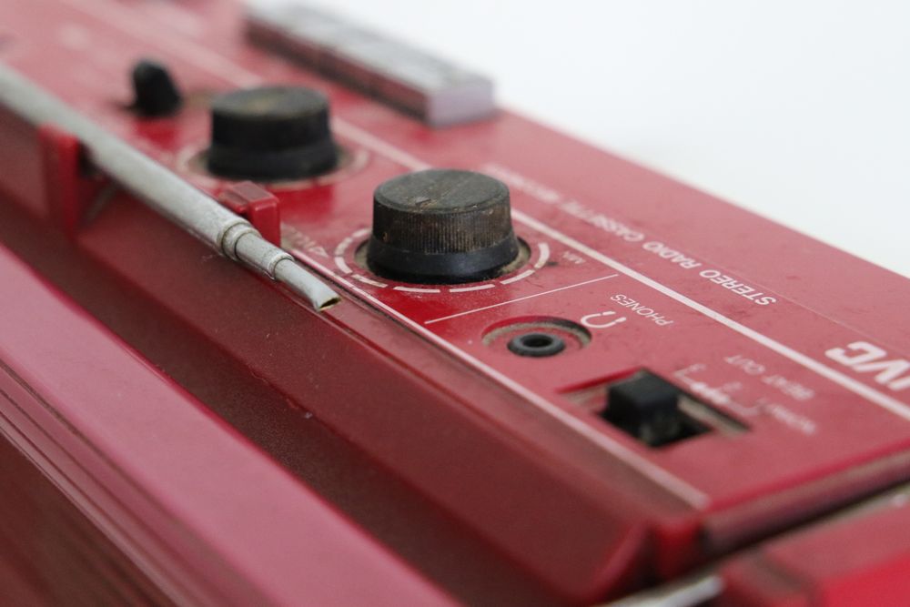 1980s Rare JVC Boombox Stereo Radio Cassette Recorder in Red | Kaufen ...