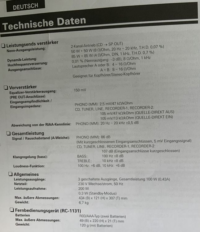HIFI: Denon PMA-710AE, Denon DCD-710AE, 2x Heco Argon 50 (Gebraucht) in ...