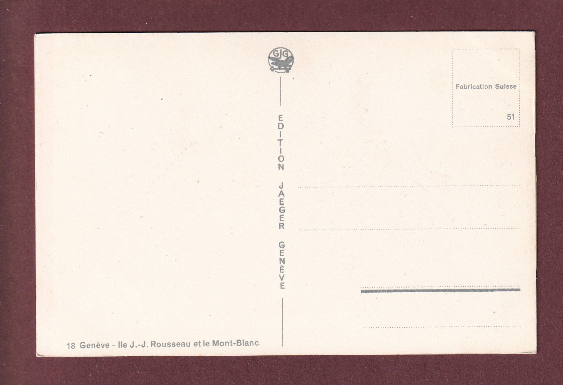 GENEVE - Île Rousseau (D'occasion) à Pully pour CHF 5 – avec livraison ...