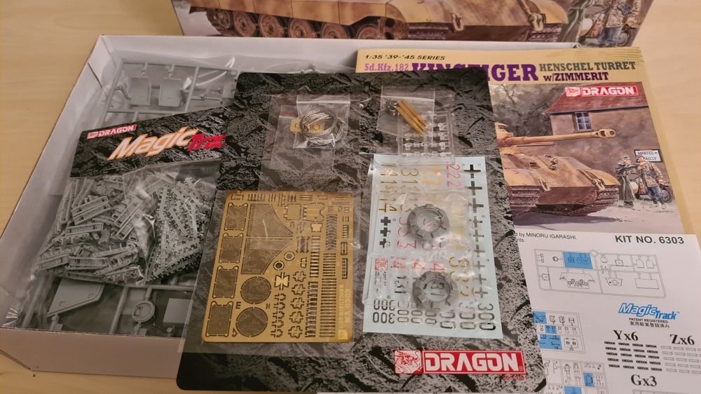 1:35 King Tiger Henschel Zimmerit - Dragon 6303 (Neu (gemäss ...