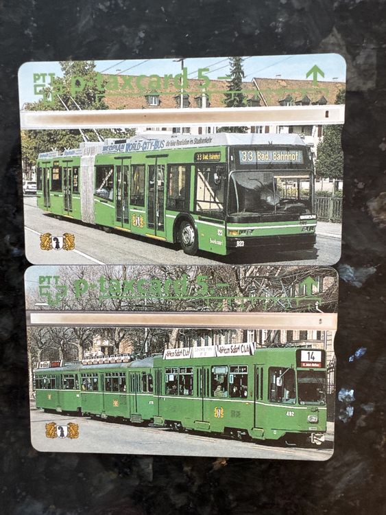 2x BVB Ticketkarte: Trolleybus & Tram - Rarität! (Gebraucht) in Aesch BL für CHF 5 – mit ...