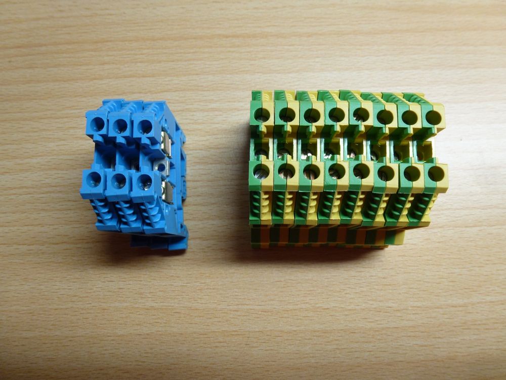 8 St. Erdklemmen 4mm2 WK4SL/U + 3St. Klemmen blau 4mm2 WK4/U (Gebraucht ...