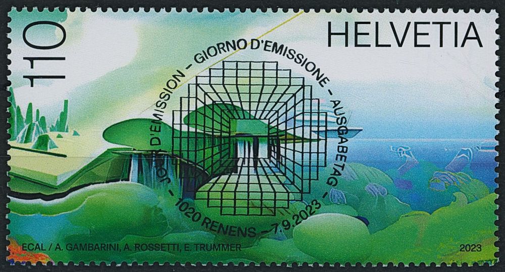 2023 - Metascape - Blockausschnitt - Ersttag Voll Stempel ET (Gebraucht) in Schindellegi für CHF ...