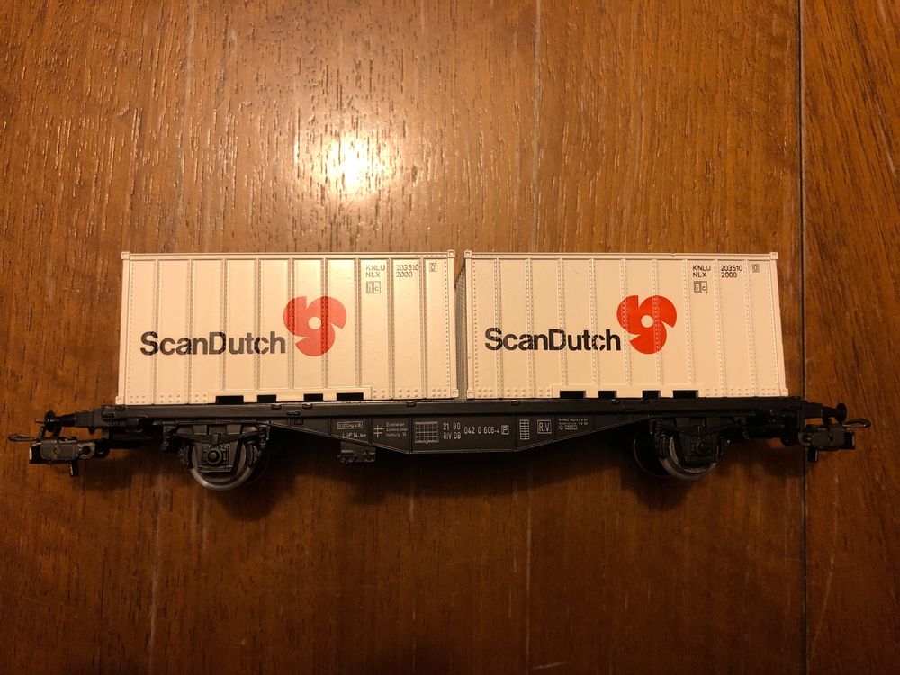 Märklin HO DB Containerwagen scandutch (Art. 4770) mit OVP (Gebraucht ...