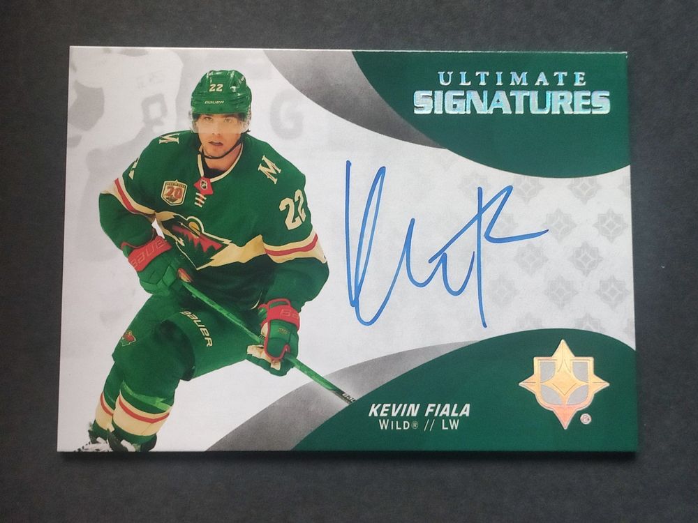 Kevin Fiala Ultimate Signatures Autogramm Upper Deck 20-21 (Gebraucht ...