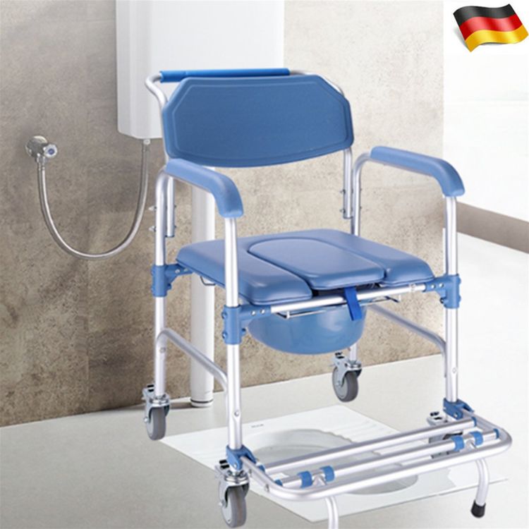 Duschstuhl Alu Toilettenrollstuhl Nachtstuhl Rollstuhl (Neu und ...