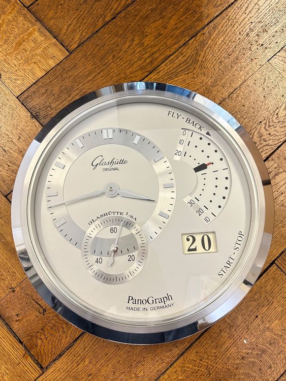 ORIGINAL GLASSHÜTTE PANOGRAPH EWIGER KALENDER WAND UHR (Gebraucht) in ...