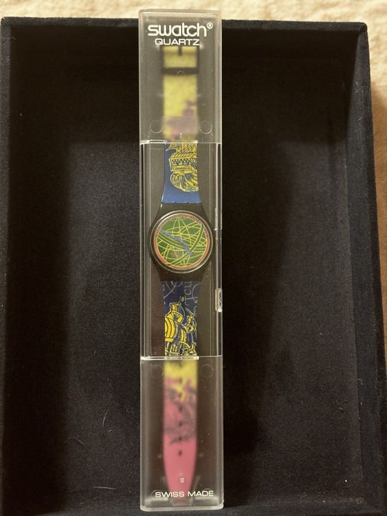 NEW in box from 1991 vintage Swatch Gent THE GLOBE GB137 - (Nuovo ...