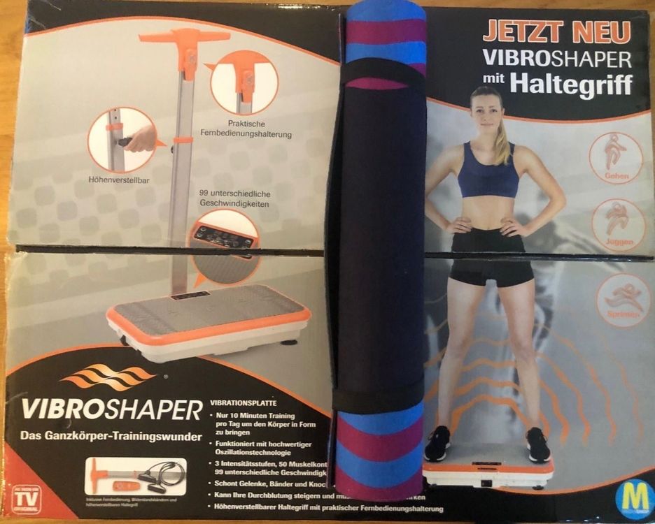 Vibroshaper Vibrationsplatte mit Haltegriff und Zubehör (Gebraucht) in ...
