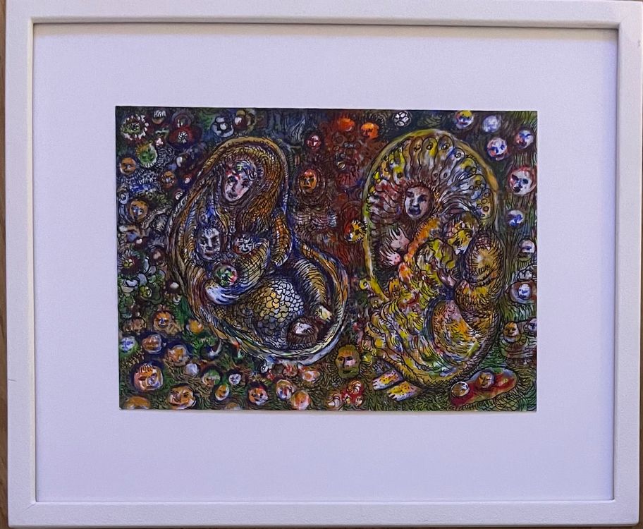 Sehr Interessante Mischtechnik mit Gesichter | Kaufen auf Ricardo