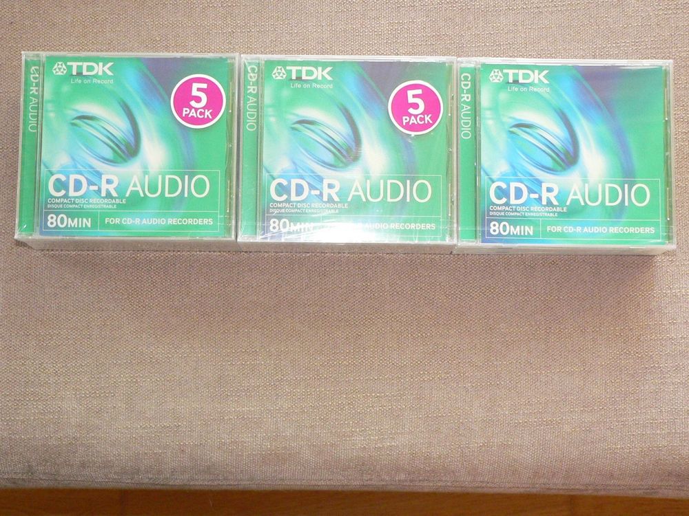15 x TDK Audio CD-R 80min (Neuf (Voir description)) à Hirzel pour CHF ...