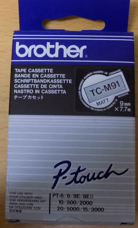 Farbband Brother P - touch TC - M 91 (Neu (gemäss Beschreibung)) in Lachen SZ für CHF 6 – mit ...