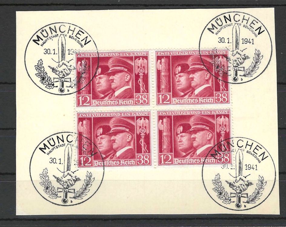 Adolf Hitler 1941 Viererblock (Gebraucht) in Koblenz für CHF 15 – mit Lieferung auf Ricardo kaufen