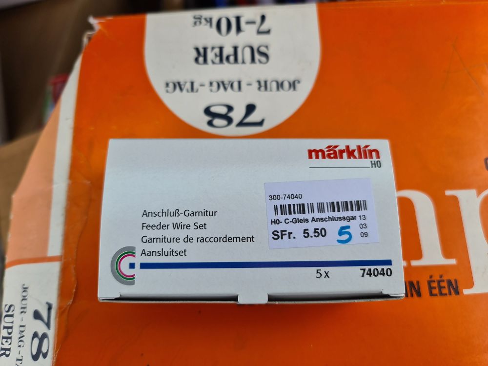 Märklin 74040 Anschluss-Set H0 Neu (Neu und originalverpackt) in ...