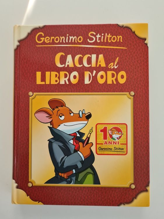 Libro italiano di Geronimo Stilton " Caccia al libro d'oro" (Gebraucht ...