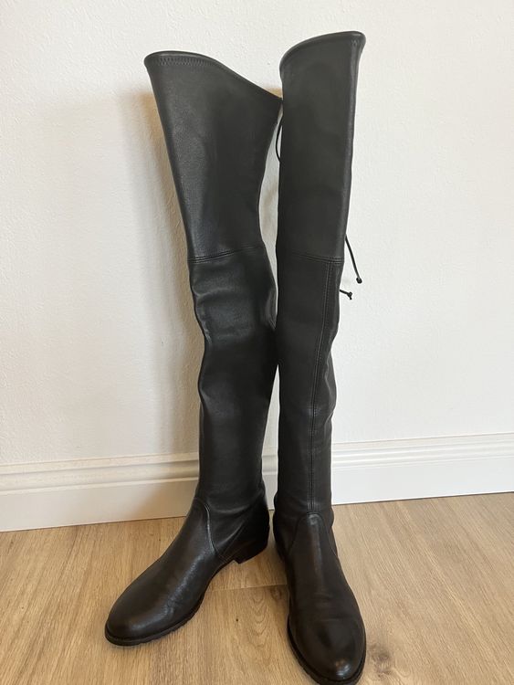 Stuart Weitzman overknee Stiefel Modell Lowland, Glattleder | Kaufen auf Ricardo