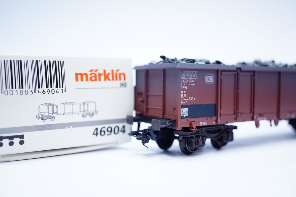 8∂ Märklin 46904 DB Güterwagen Eaos braun mit Ladegut (Gebraucht) in ...