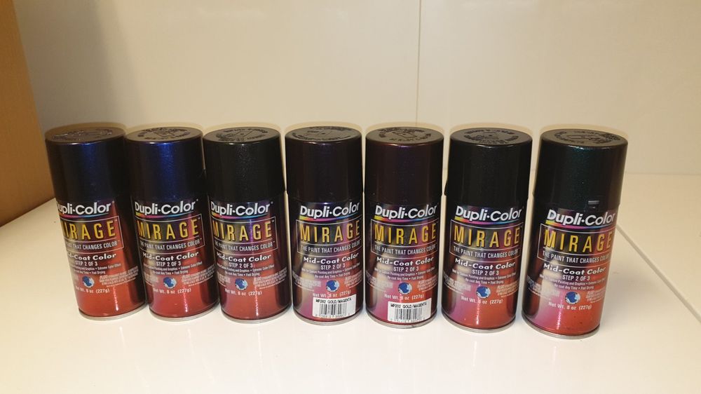Dupli-Color Mirage Paint, Chamäleon, Flip-Flop Effekt Farben (Gebraucht ...